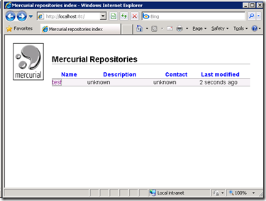 Partial Class: Setting up a Mercurial server on Win2k3 / IIS 6.0